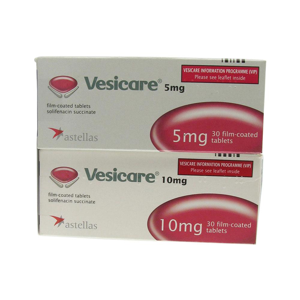 Vesicare (solifenacin) 5 og 10mg tabletter mod inkontinens