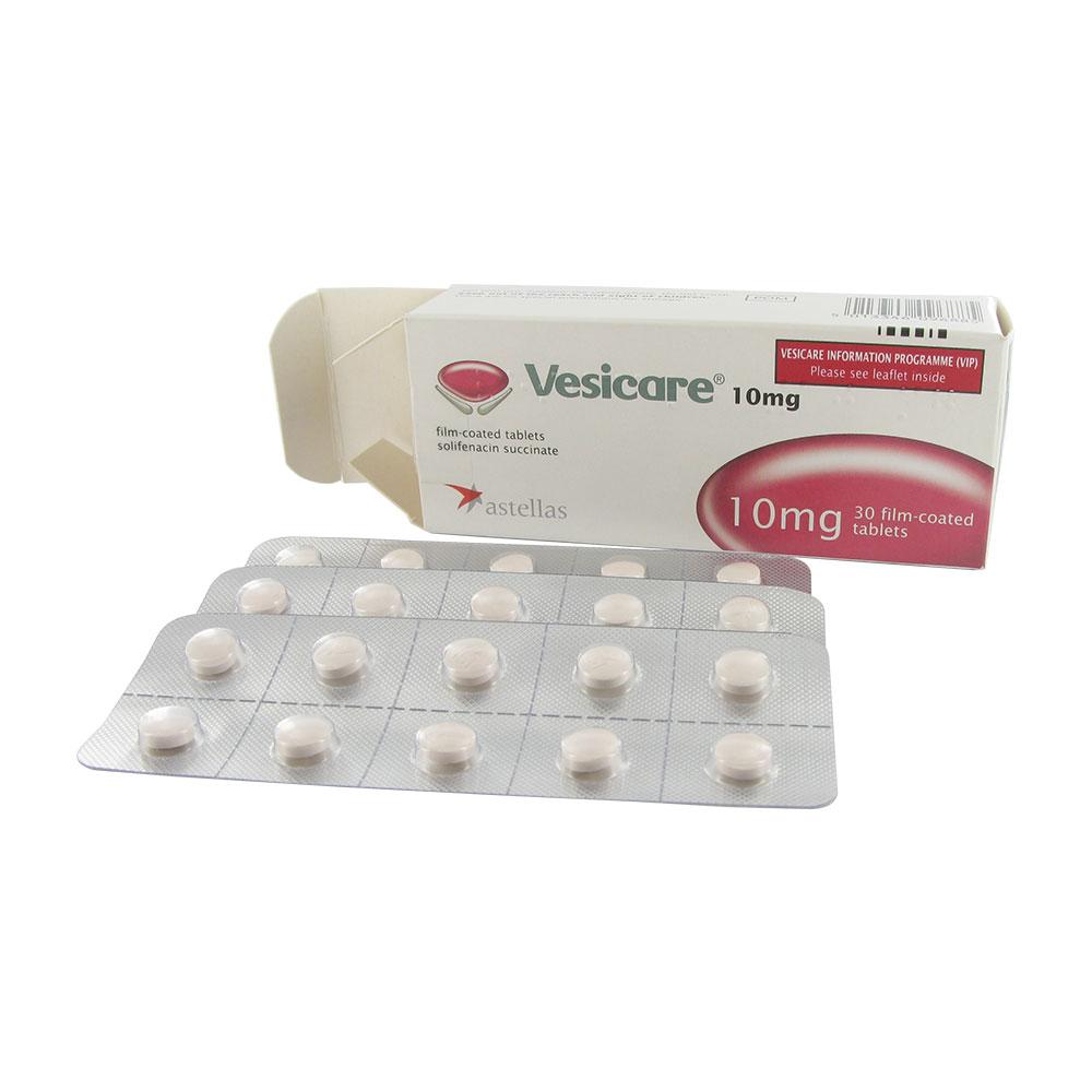 Vesicare (solifenacin) 5 og 10mg tabletter mod inkontinens